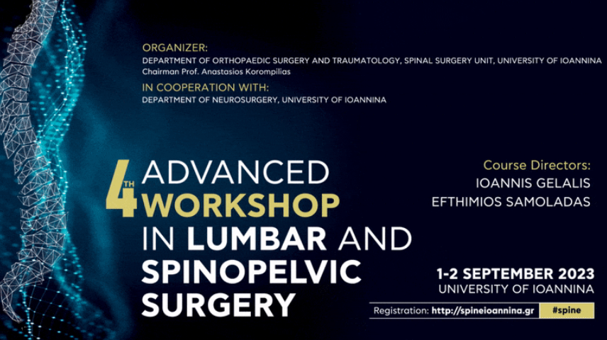 4th Advanced workshop in Lumbar and Spinopelvic Surgery | Ιατρικός ...